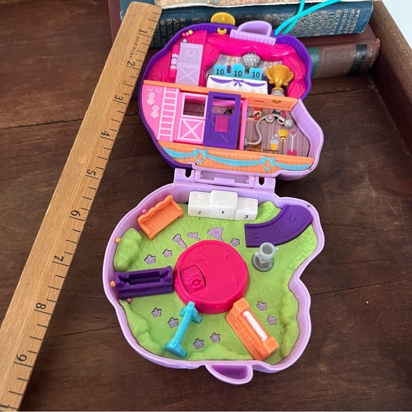 Mattel | Toys | Mattel 220 Polly Pocket Horse Show Compact Purple Head ...